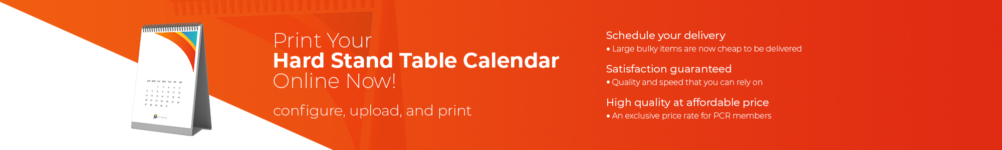 Print Hard Stand Table Calendar Online | Calendar Printing in New Zealand